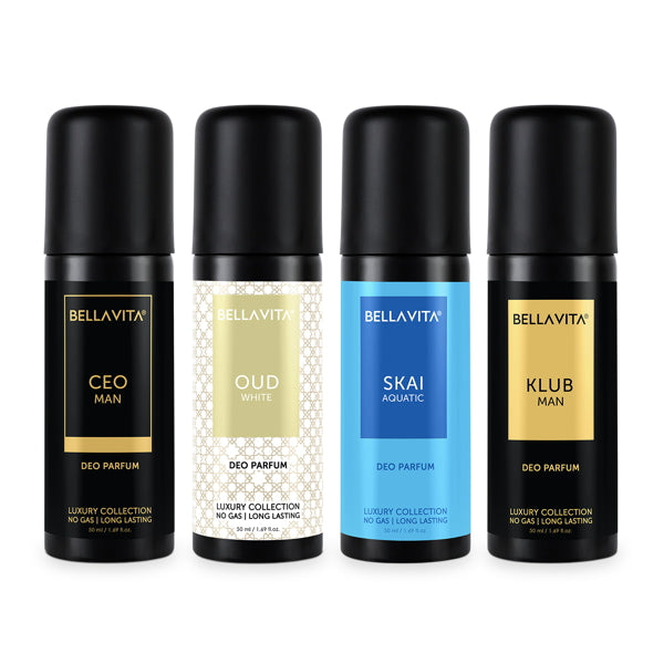 Best Deo Parfum Travel Set | Set of 4 Deodorant for Men and Women 50ml ...