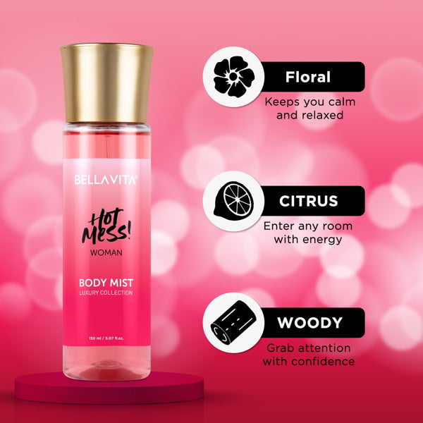 Hot Mess Body Mist - 150ml | Floral Mist for Women Online I Bella Vita ...